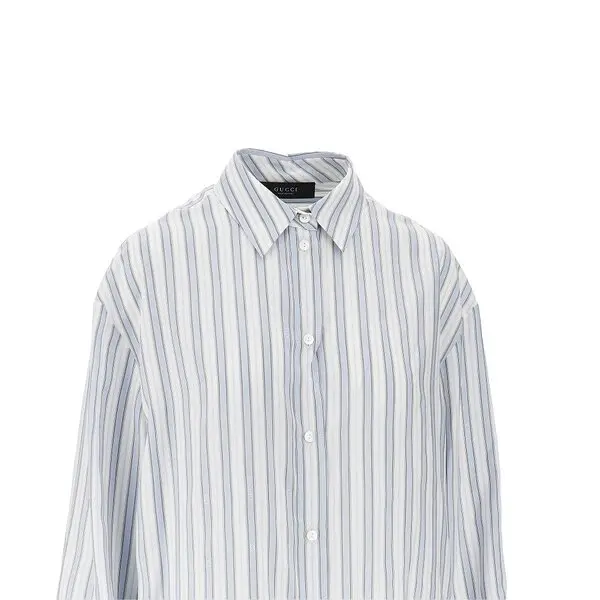 Gucci Striped Jacquard Bayadère Silk Shirt