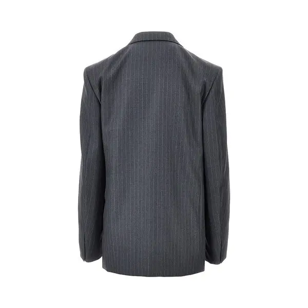 Gucci Pinstriped Wool Oversized Blazer