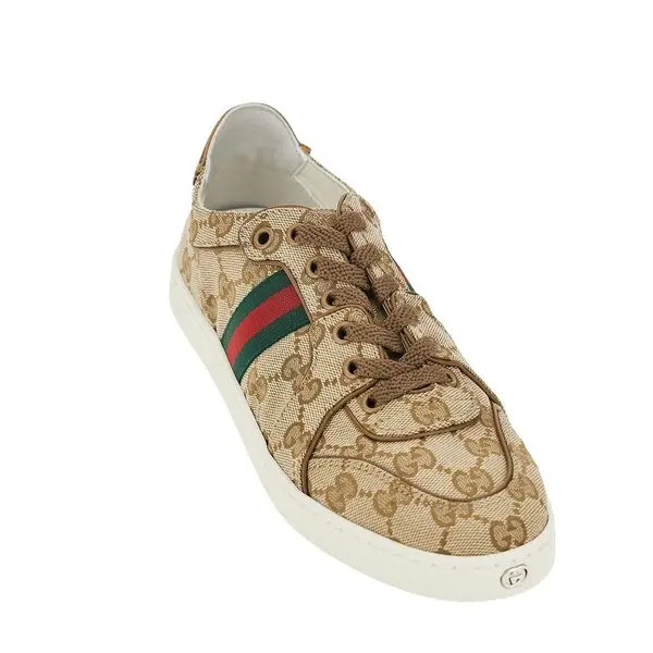 Gucci Gg Motif Stretch Jacquard Sneakers