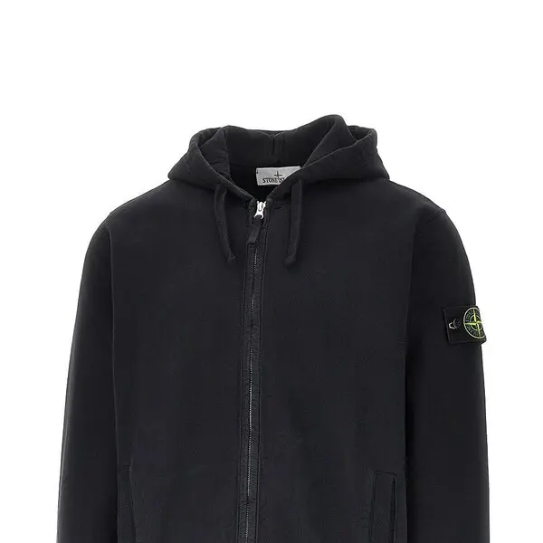 Stone Island Cotton French Terry Zip-up Hoodie