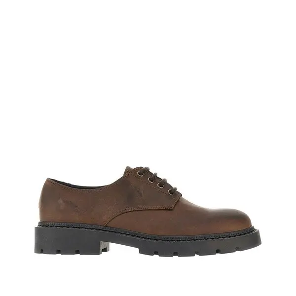BIANCO Leather Lace-up Shoes With Vintage Effect