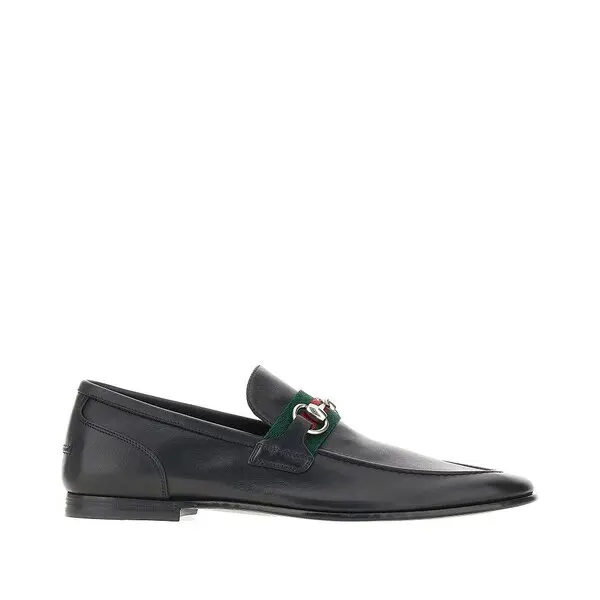 Gucci Leather Horsebit Loafers - Black