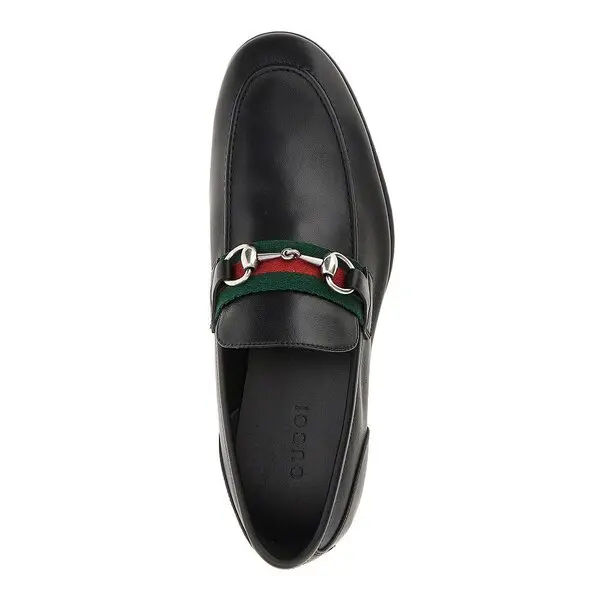 Gucci Leather Horsebit Loafers