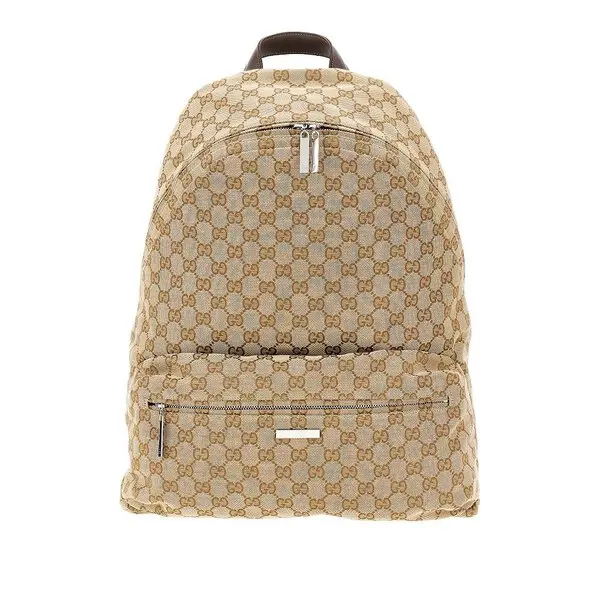 Gucci Gg Canvas Monogram Backpack - Beige
