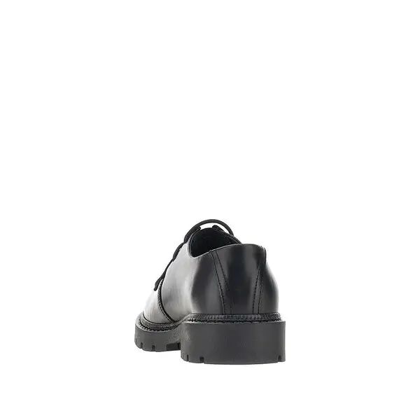 BIANCO Leather Moc-toe Lace-up Shoes