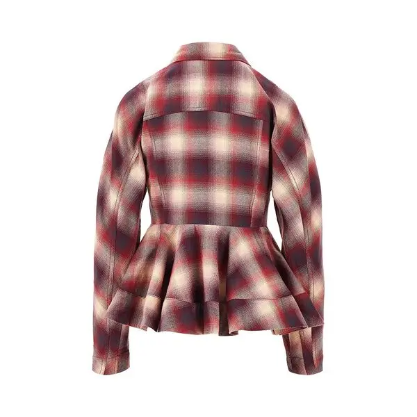 GANNI Cotton Flannel Check Shirt - Multicolor