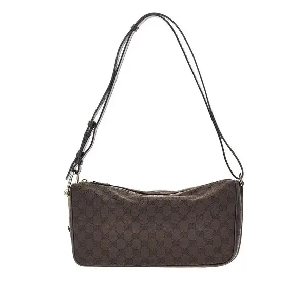 Gucci Medium Half Horsebit Shoulder Bag - Brown