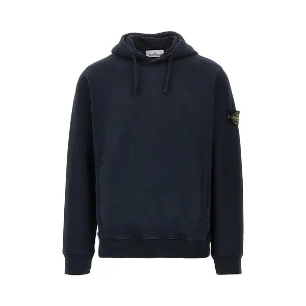 Stone Island Cotton Hoodie - Blue