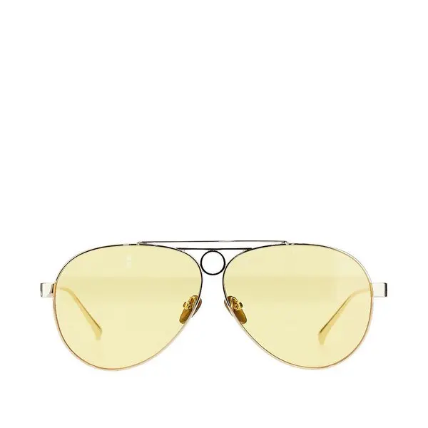 FACE.HIDE Sniper' Aviator Sunglasses - Gold
