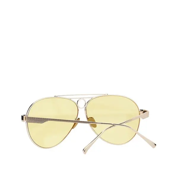 FACE.HIDE Sniper' Aviator Sunglasses - Gold