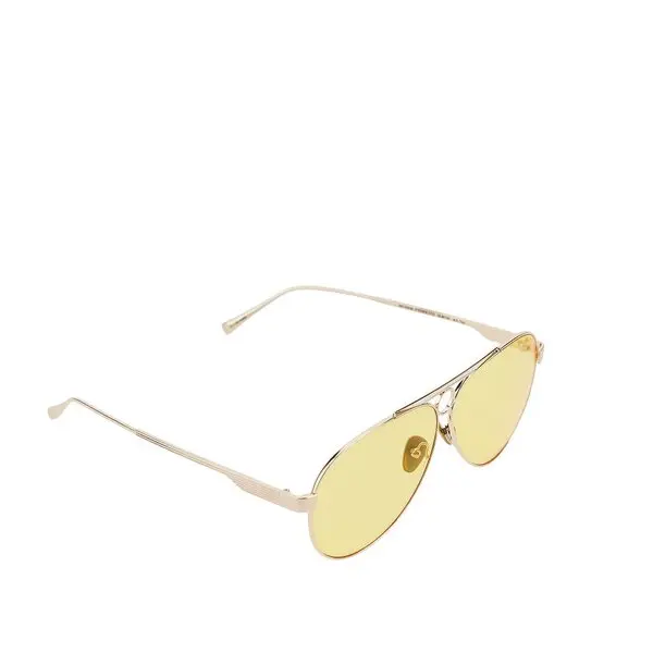 FACE.HIDE Sniper' Aviator Sunglasses - Gold