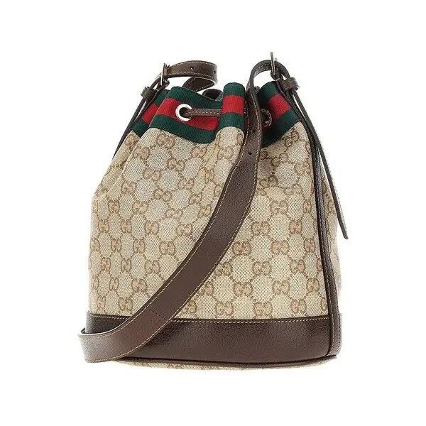 Gucci Coated Gg Fabric Mini Bucket Bag - Beige
