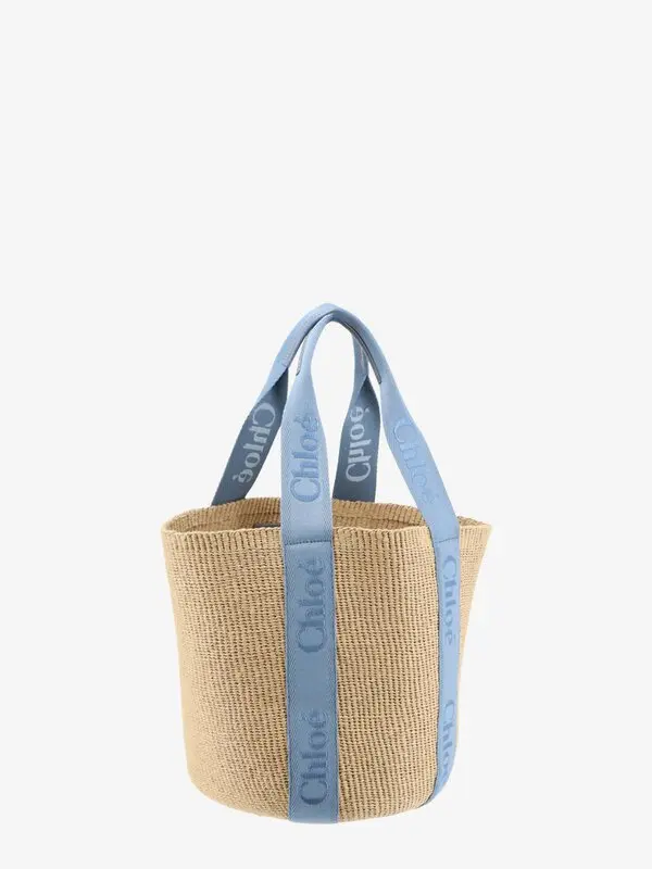 Chloé Woody Raffia Shoulder Bag
