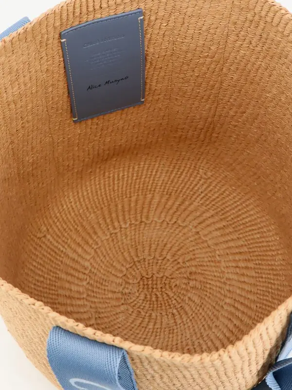 Chloé Woody Raffia Shoulder Bag - Beige