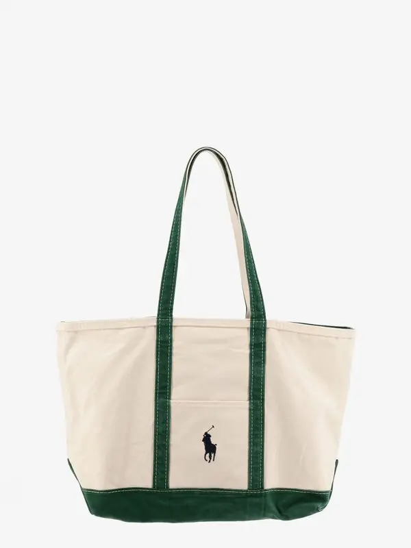 Polo Ralph Lauren Denim Shoulder Bag With Embroidered Logo On The Front