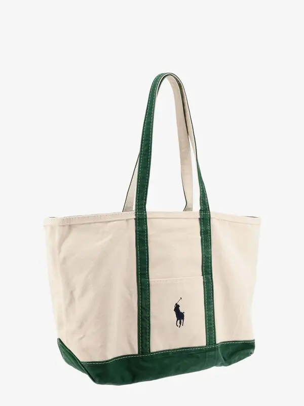 Polo Ralph Lauren Denim Shoulder Bag With Embroidered Logo On The Front