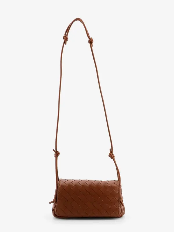 Bottega Veneta Notturno Clutch Bag With Leather Shoulder Strap - Brown