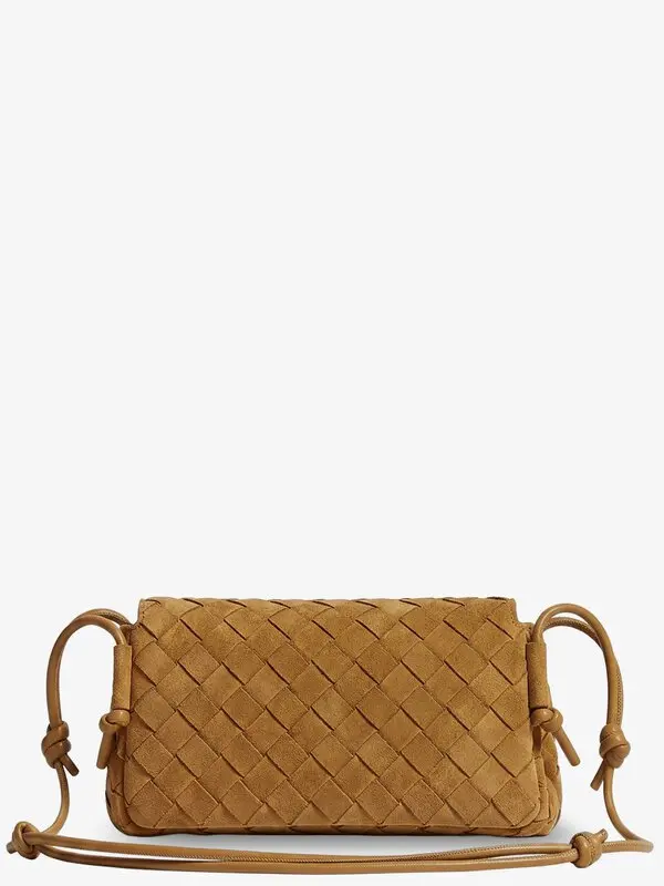 Bottega Veneta Suede Pouch - Brown
