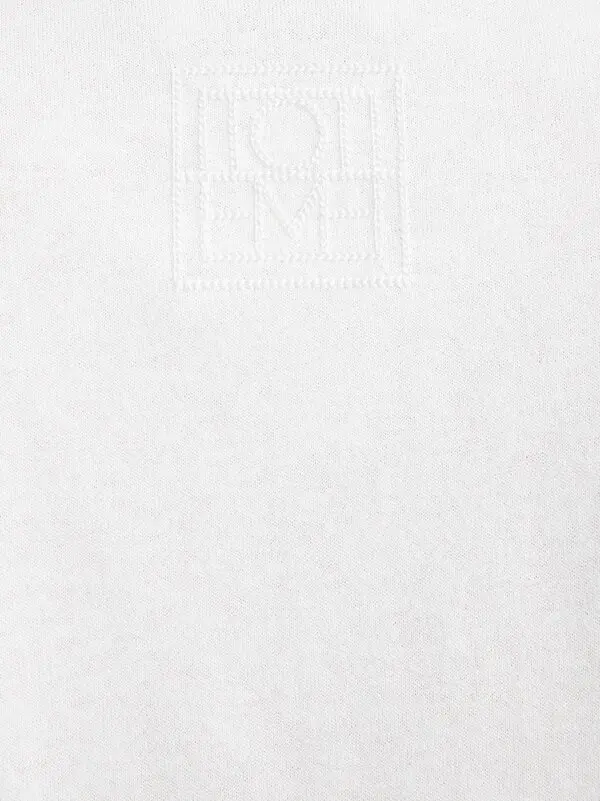 TOTEME Organic Cotton T-shirt With Embroidered Logo