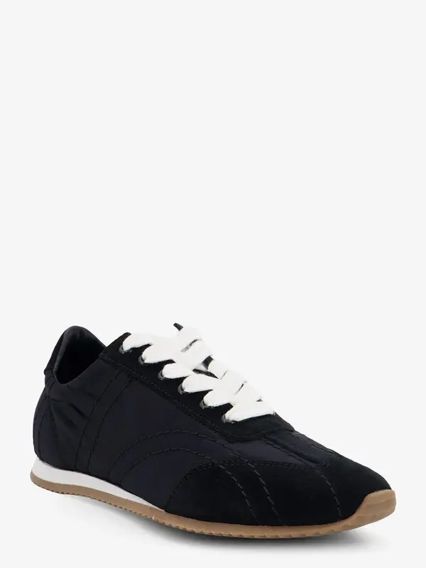 TOTEME Nylon And Suede Sneakers With Allover Stitching
