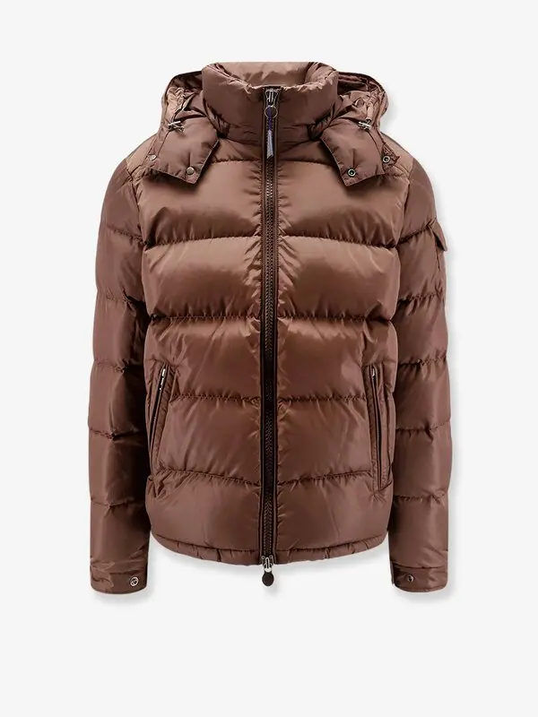 Moncler Recycled Material Maya Down Jacket - Brown