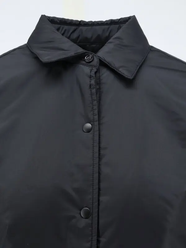 Aspesi Glue Nylon Shirt Jacket - Black