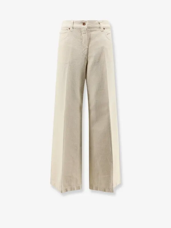 Aspesi Denim Trousers With Back Logo Patch
