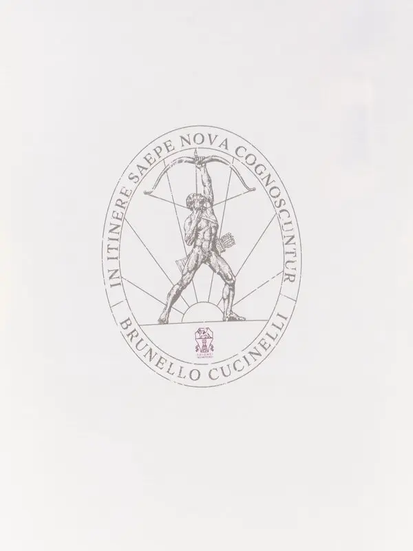 Brunello Cucinelli Cotton Tshirt With Print On The Front