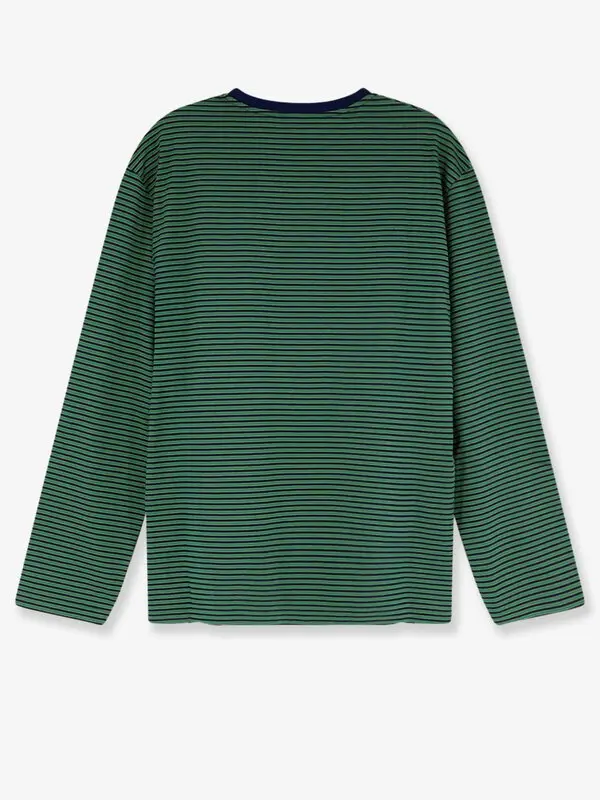 Miu Miu Cotton Tshirt With Striped Pattern