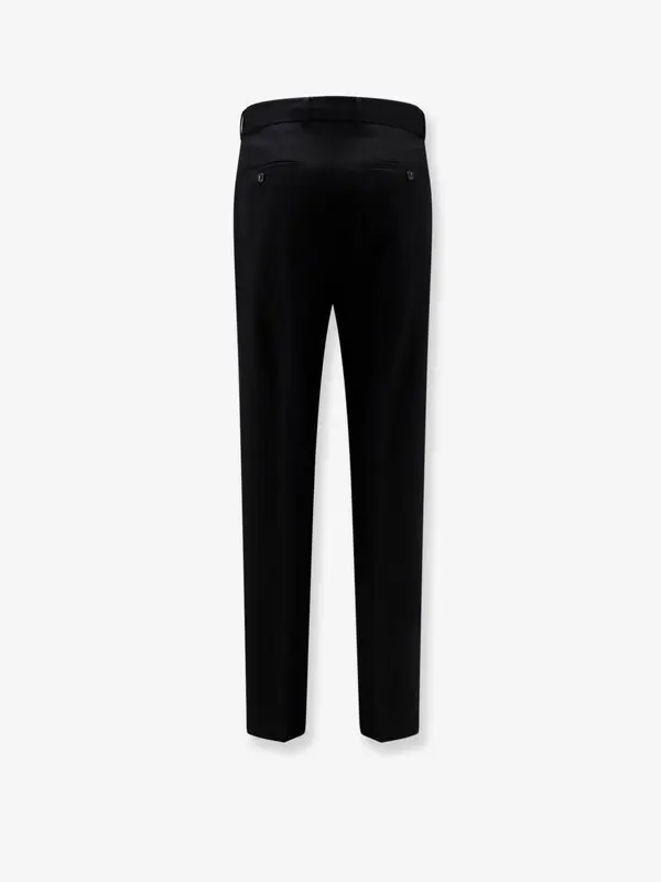 Tagliatore Nevil Virgin Wool Trousers With Belt