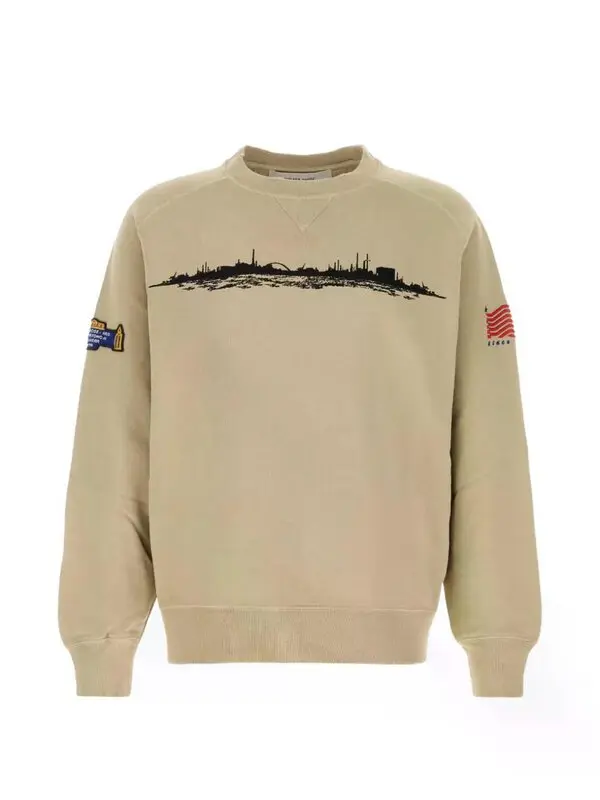GOLDEN GOOSE Graphic-print Sweatshirt - Neutrals