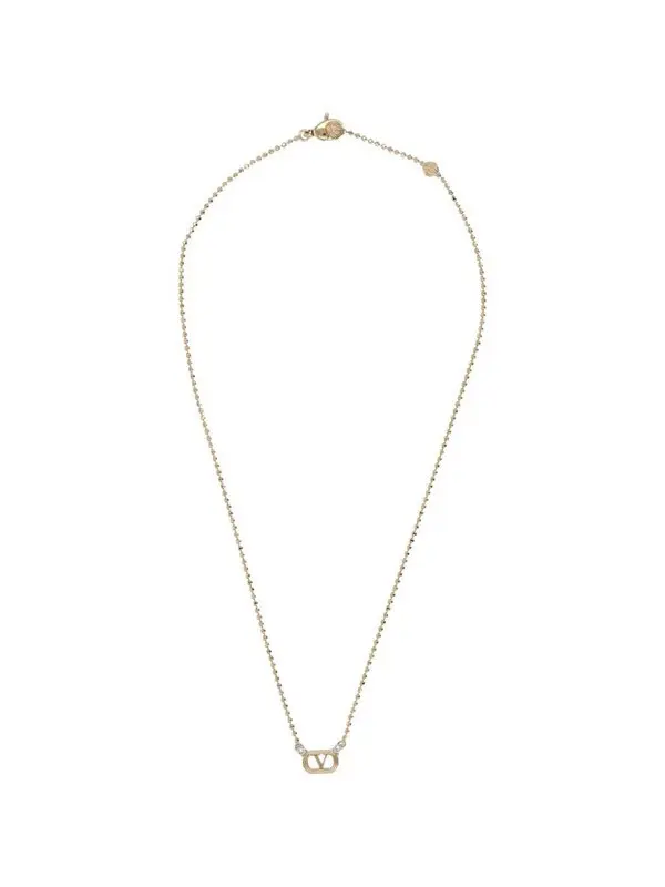 Valentino Garavani Vlogo Signature Ball-chain Necklace - Gold