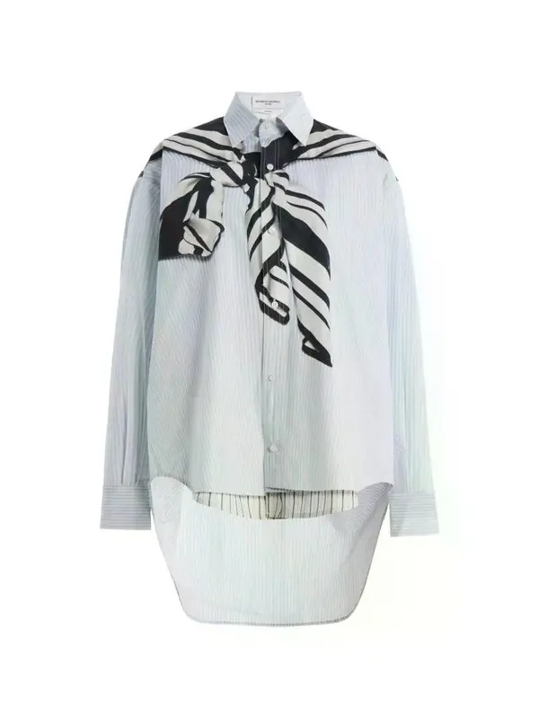 Brandon Maxwell Keegan Striped Shirt