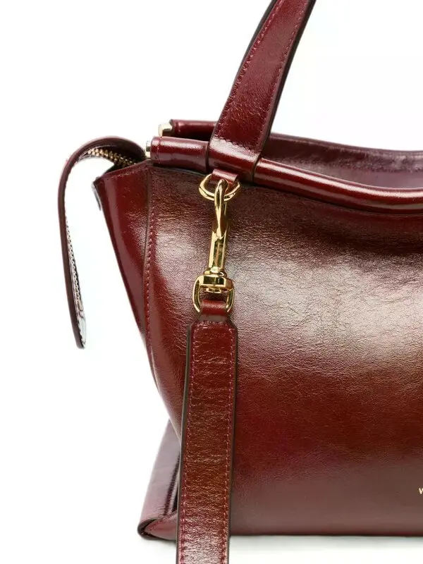 WANDLER Patent-finish Leather Tote Bag - Red