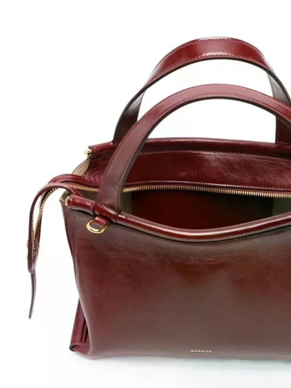 WANDLER Patent-finish Leather Tote Bag - Red