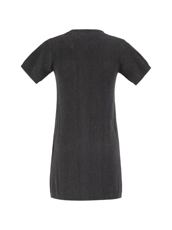 Brunello Cucinelli Sequin-embellished Ribbed-knit Dress