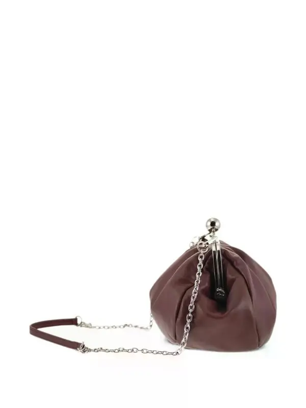 Max Mara Medium Pasticcino Leather Clutch Bag