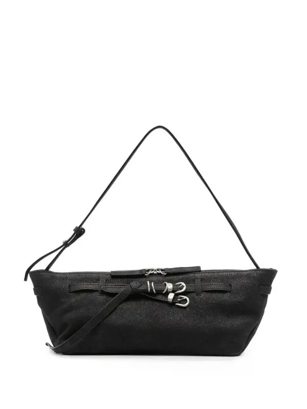 MARGESHERWOOD Belted Leather Tote Bag - Black