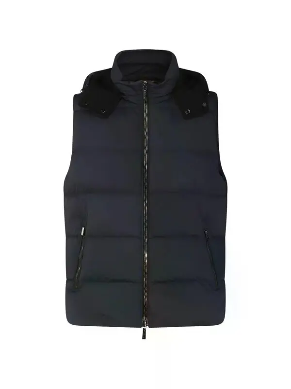 MOORER Quilted Hooded Gilet