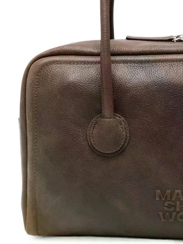 MARGESHERWOOD Logo-embossed Leather Shoulder Bag