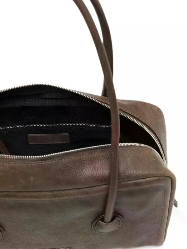 MARGESHERWOOD Logo-embossed Leather Shoulder Bag
