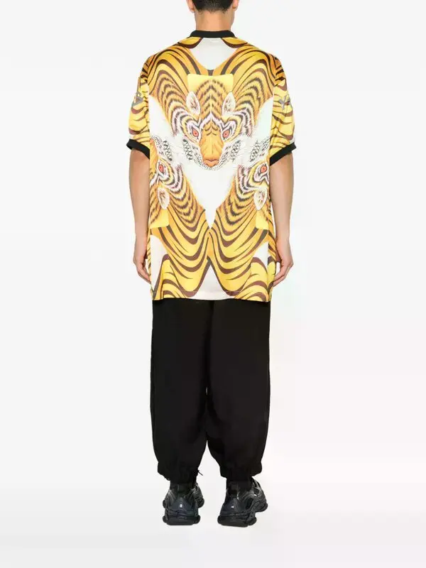 Y3 Tiger-print Short-sleeve Top