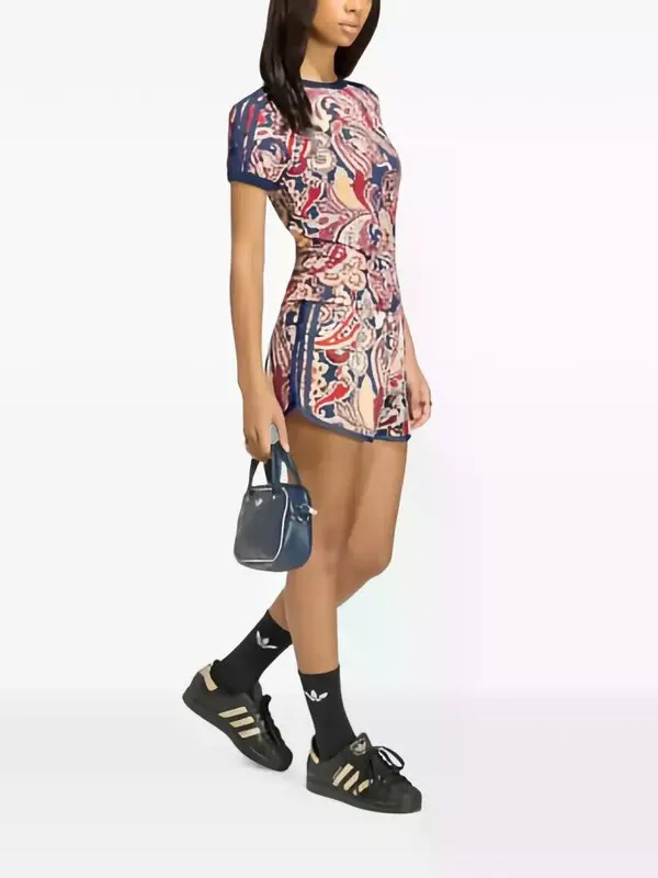 Adidas Liberty London Paisley Print Crewneck T-shirt