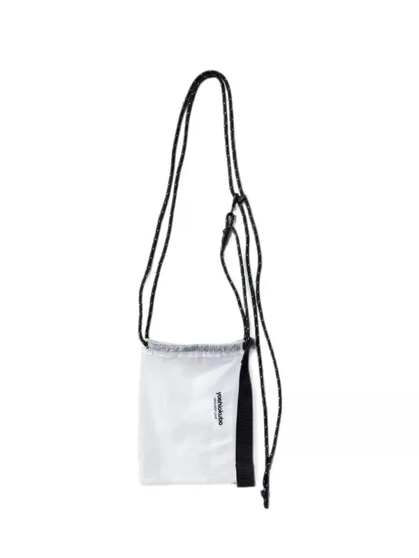 YOSHIOKUBO Small Stupa Logo-print Drawstring Messenger Bag - White