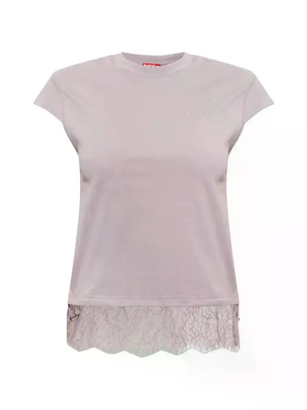 DIESEL® Lace-trim T-shirt