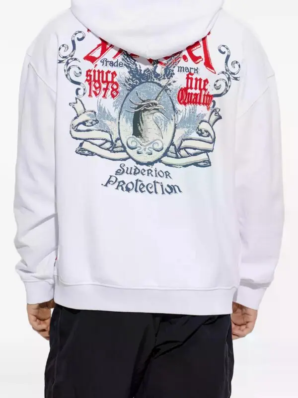 DIESEL® Logo-print Graphic-print Hoodie