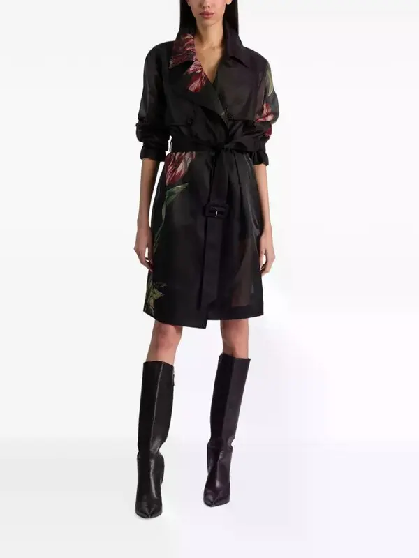 Alice + Olivia Silvia Belted Trench Coat