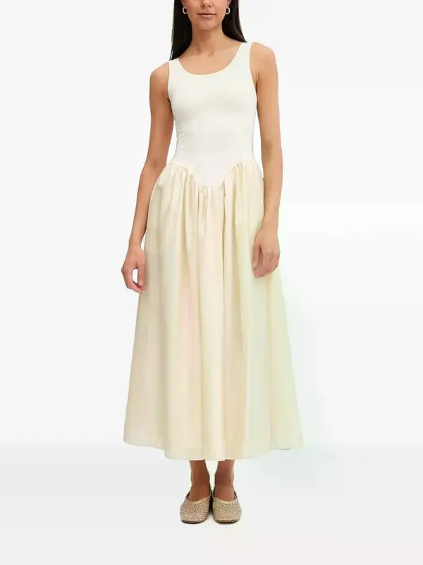 Bardot Lorie Scoop-neck Flared Midi Dress