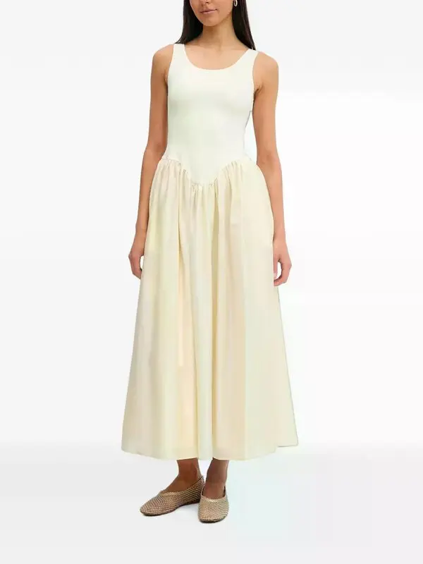 Bardot Lorie Scoop-neck Flared Midi Dress