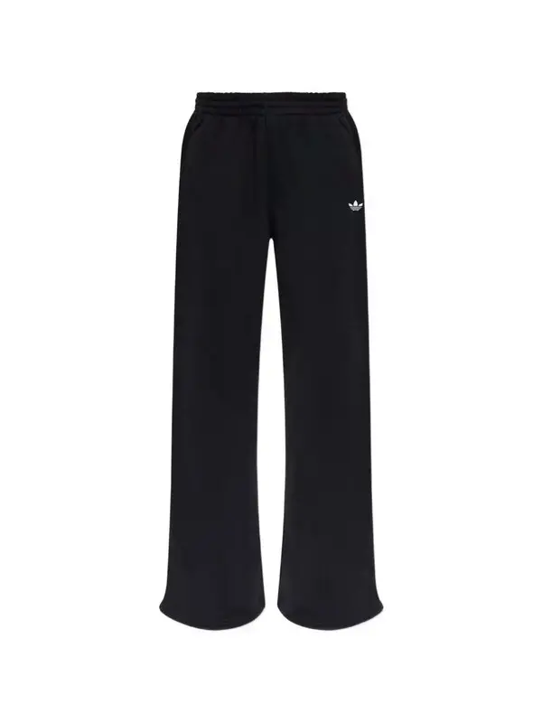 Adidas Logo-embroidered Track Pants - Black